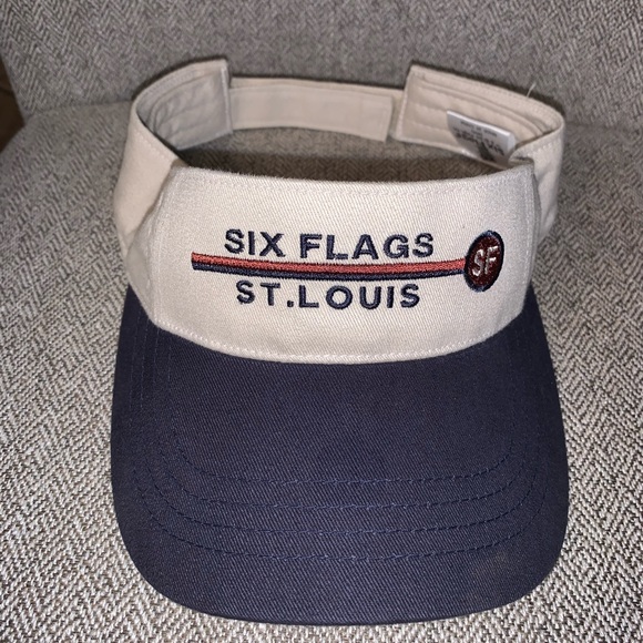 Six Flags | Accessories | Six Flags Theme Park Visor Cap Hat Kids ...